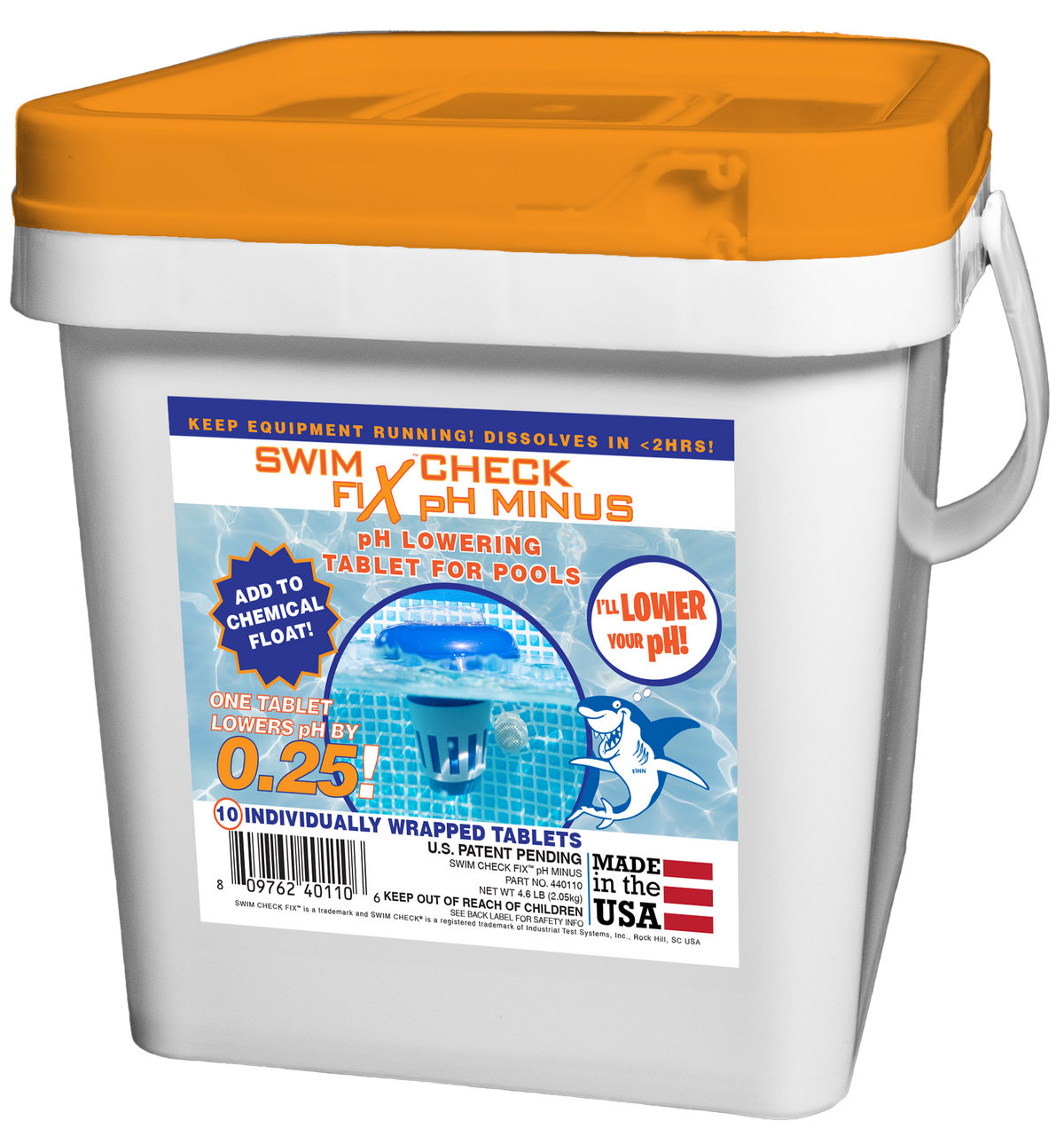 Swim Check Fix™ pH Minus - 10 Tab Bucket — ITS Europe