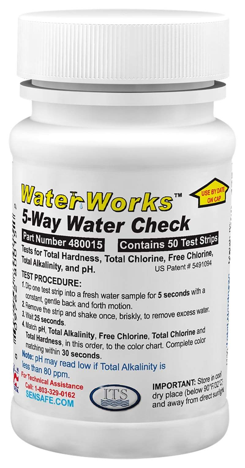 WaterWorks™ 5-Way Water Check - Free Chlorine, Total Chlorine, pH, Tot ...